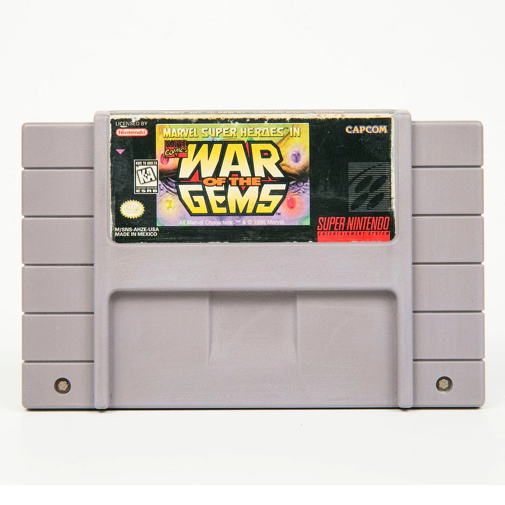 Capcom Marvel Super Heroes in War of the Gems - Super Nintendo ...