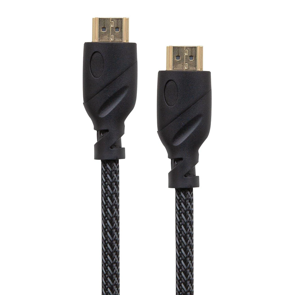 Helix Ultra-Durable 4K HDMI Cable with 90 Degree Adapter 6 ft | Arden Fair