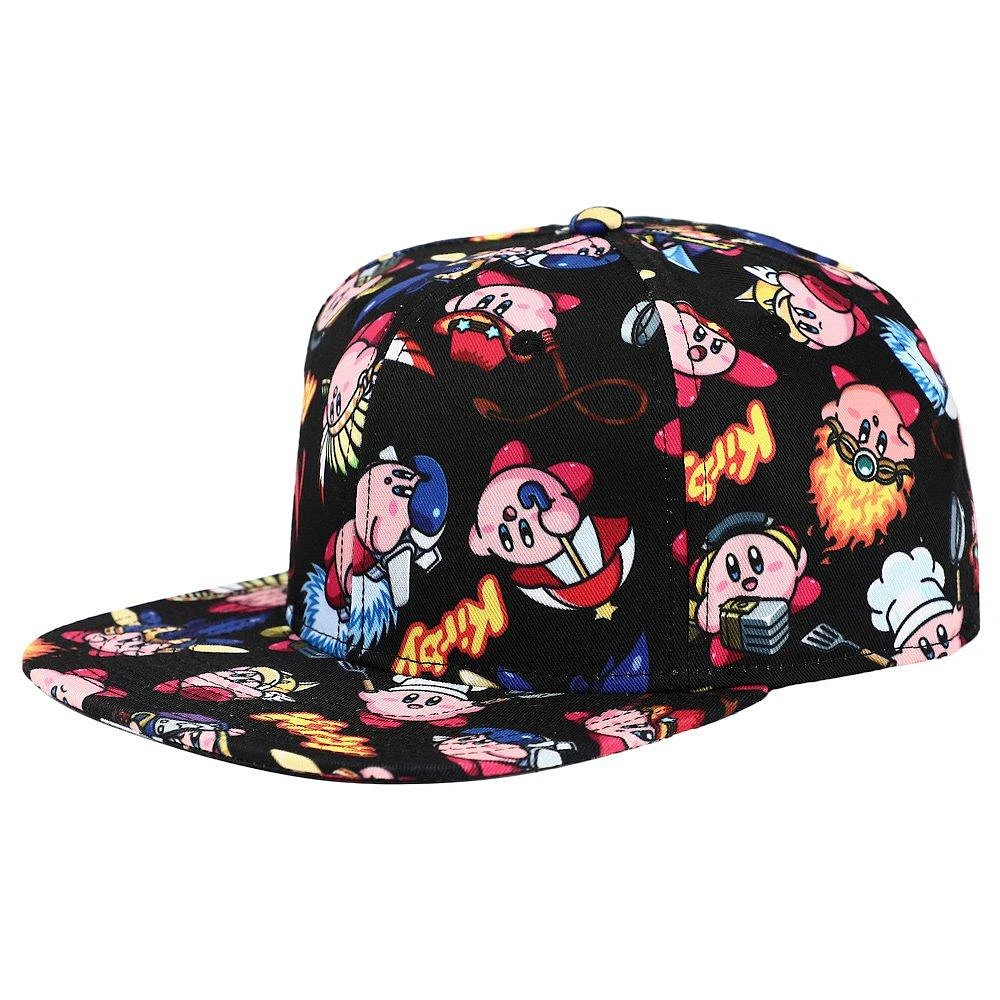 Bioworld Merchandising Kirby Powered Up Flat Billed Baseball Hat ...