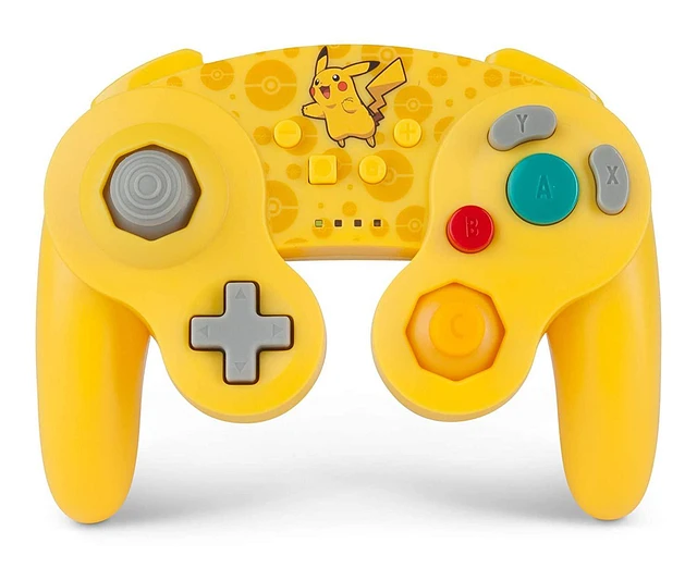 PowerA Nintendo Switch Wireless GameCube Controller Pikachu Yellow at ...