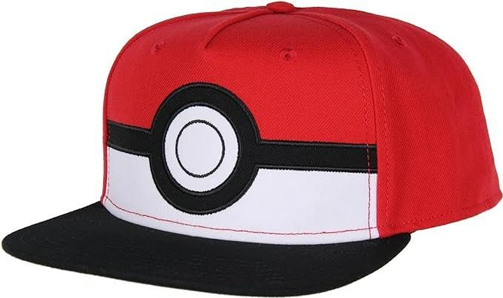 Bioworld Merchandising Pokemon Pokeball Adult Flatbill Snapback Hat ...