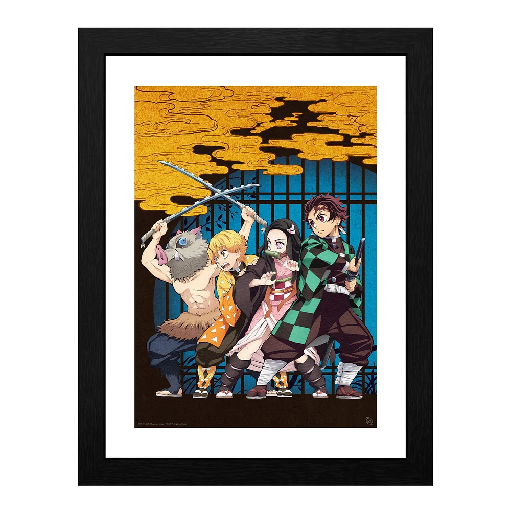 ABYstyle Demon Slayer: Kimetsu no Yaiba Key Art 12-in x 16-in Framed ...