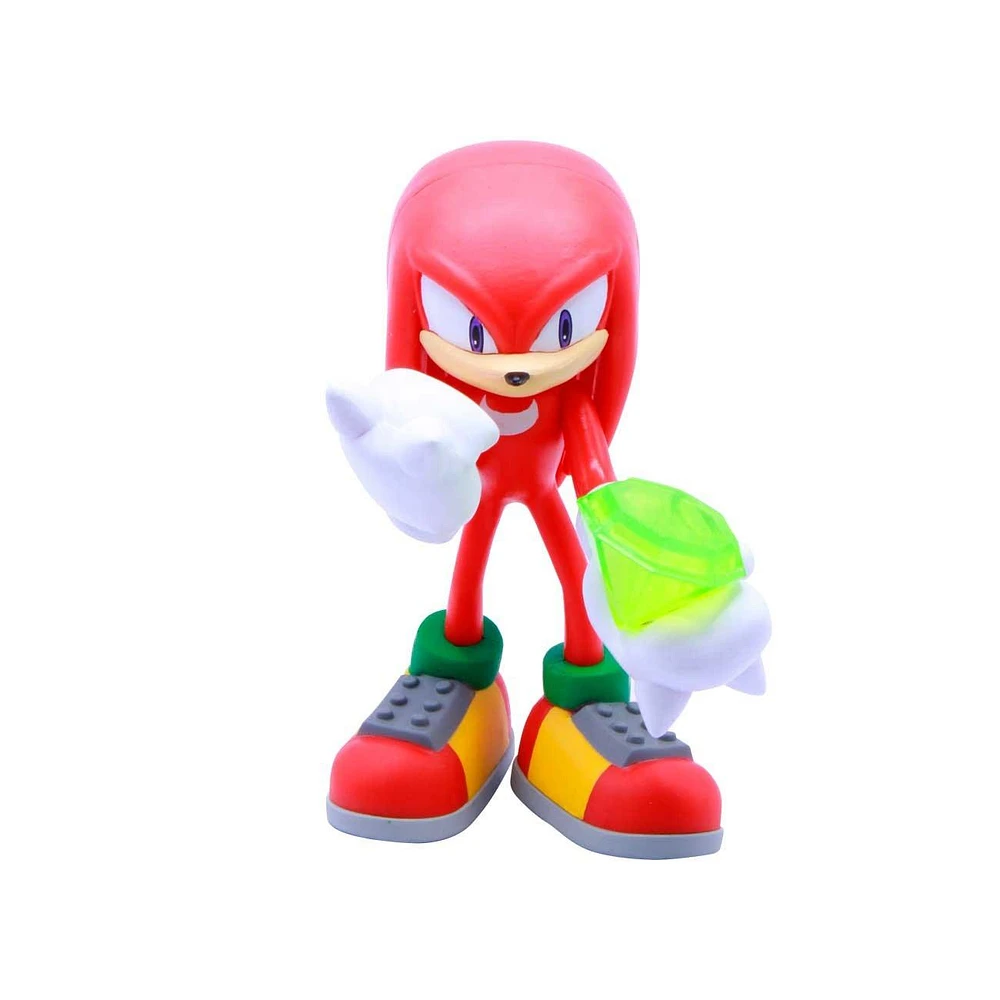 Just Toys Sonic the Hedgehog Knuckles Buildable 4-in Action Figure ...