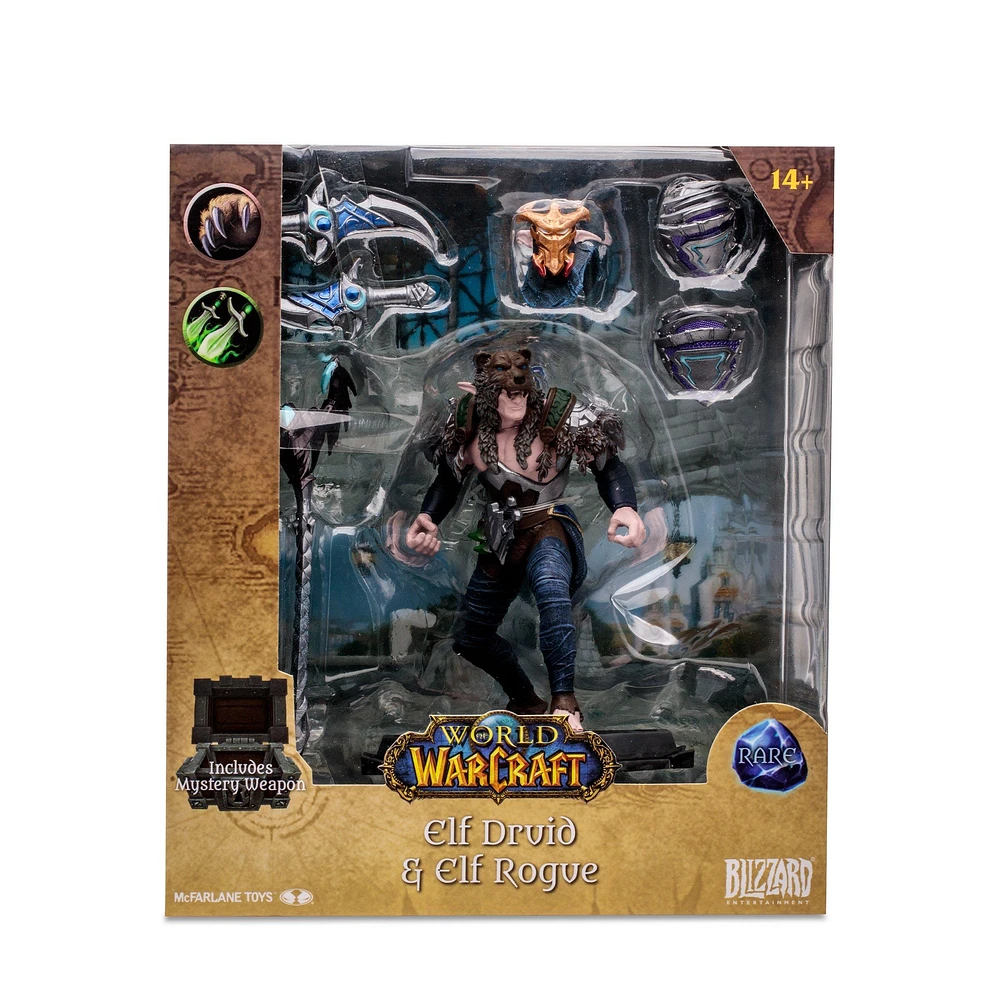 McFarlane Toys World of Warcraft Night Elf: Druid/Rogue (Rare) 6-in Action Figure | CoolSprings ...