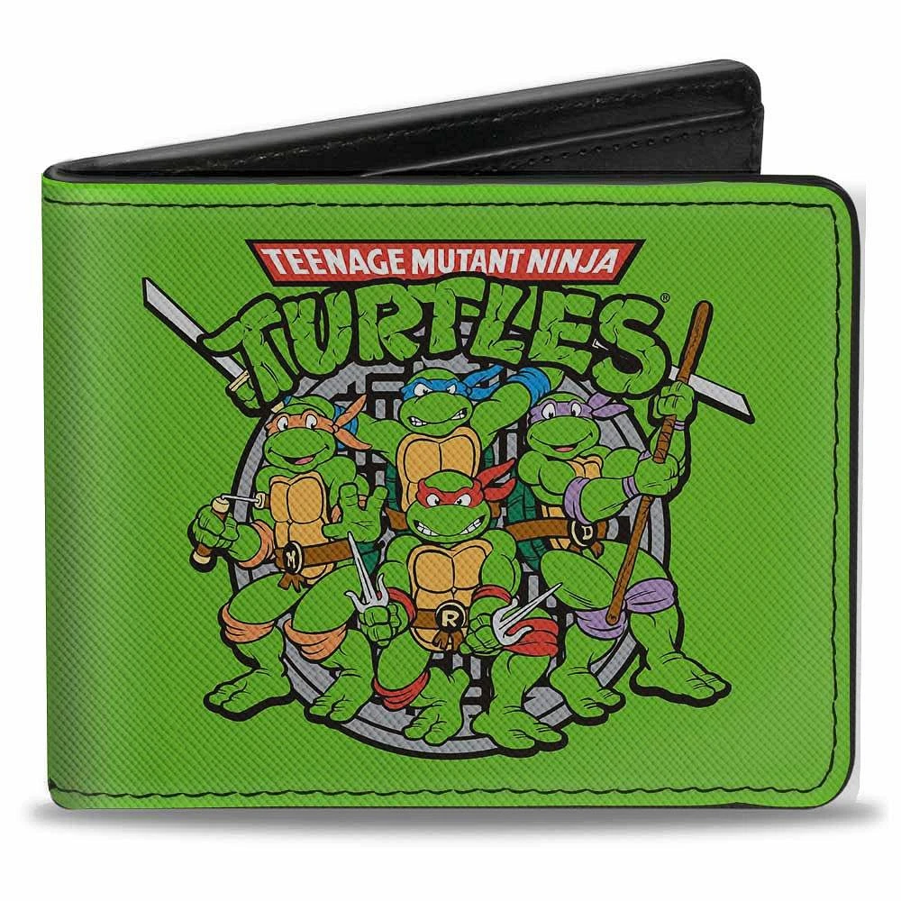 Buckle-Down Nickelodeon Ninja Turtles Polyurethane Bifold Wallet ...