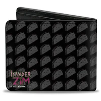 Buckle-Down Nickelodeon Invader Zim Polyurethane Bifold Wallet ...