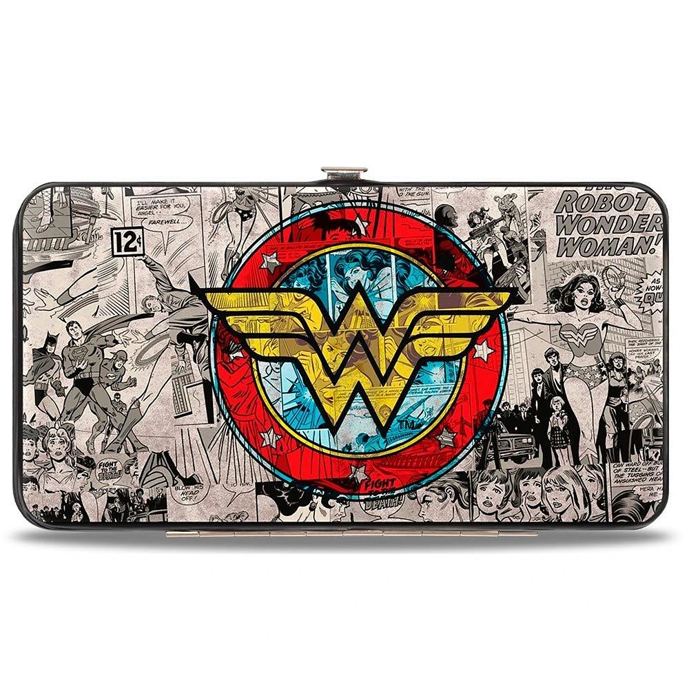 Buckle-Down DC Comics Wonder Woman Logo Comic Scenes Vegan Leather ...