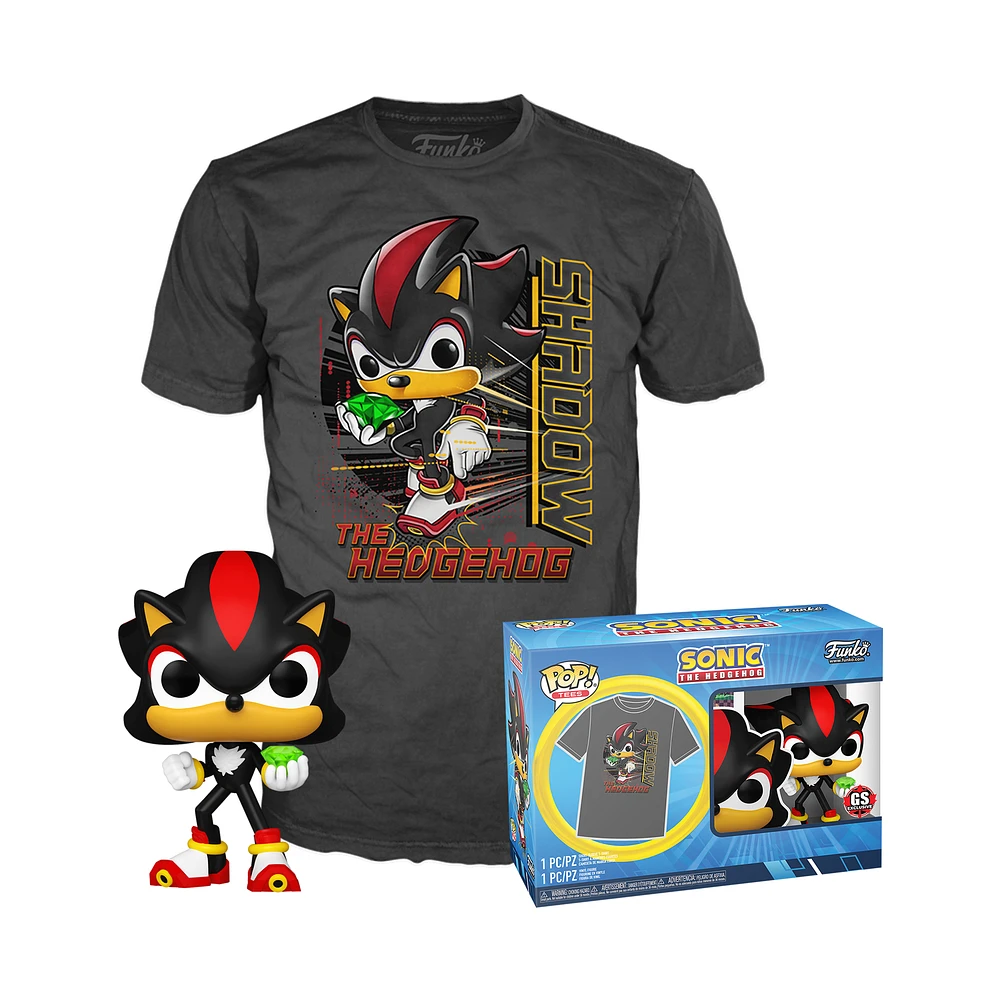 Funko POP! and Tee: Sonic the Hedgehog Sonic Shadow the Hedgehog Vinyl ...