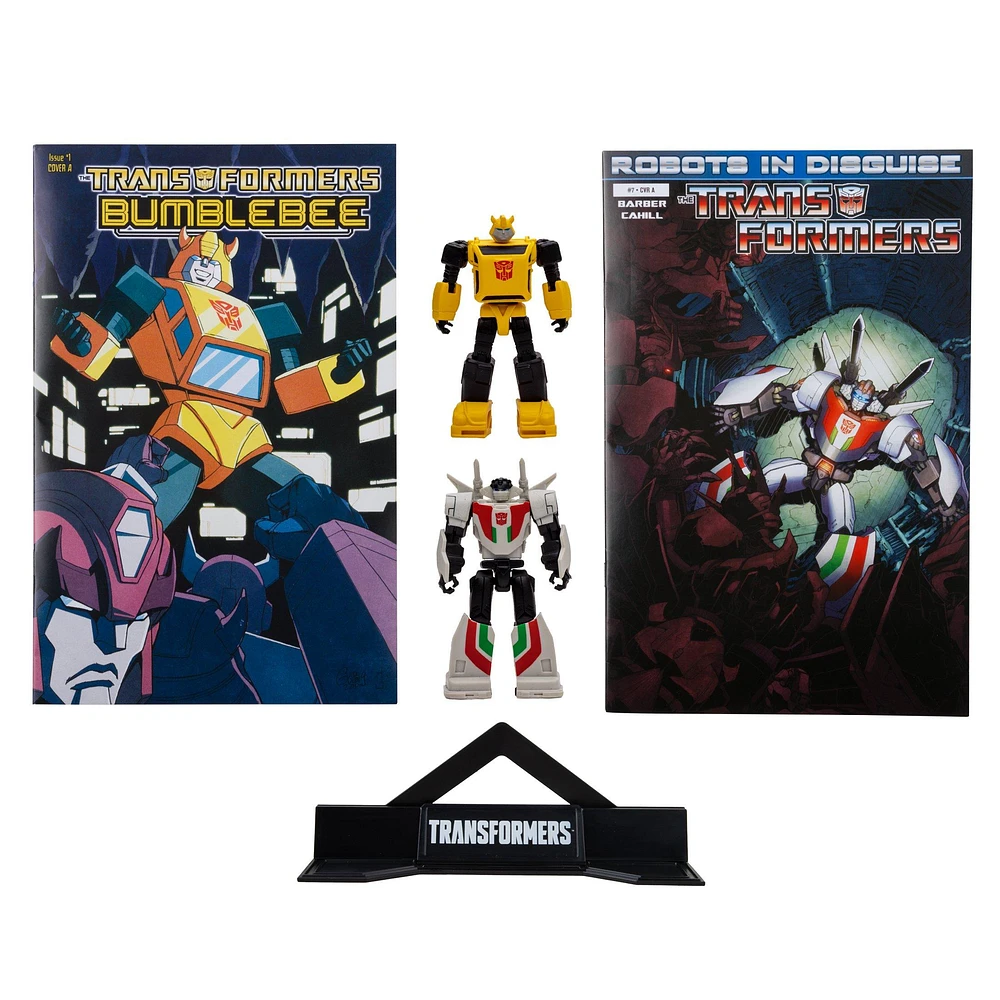 McFarlane Toys Transformers Bumblebee and Wheeljack 3-in Figure Set with 2 Comics | CoolSprings ...