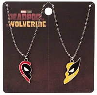 SalesOne Deadpool and Wolverine Best Friends Heart Necklace Set ...