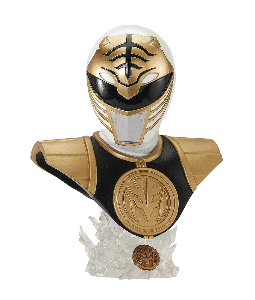 Diamond Comics Power Rangers Legends In 3D White Ranger 7.8-In Statue ...