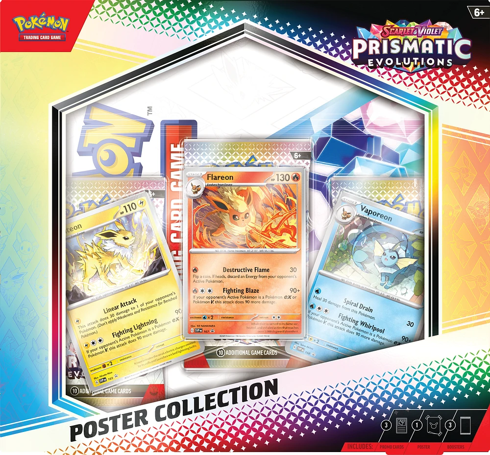 The Pokemon Company International Pokemon Trading Card Game Prismatic Evolutions Poster ...