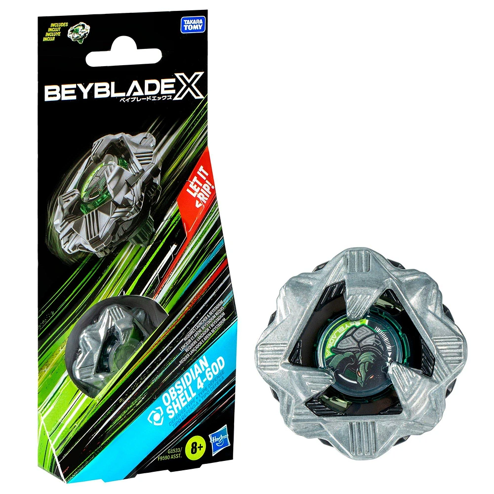 Hasbro Beyblade X Obsidian Shell 4-60D Booster Pack Set | Arden Fair