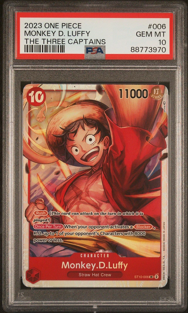 GameStop 2023 One Piece Ultra Deck-the Three Captains Monkey D. Luffy ...