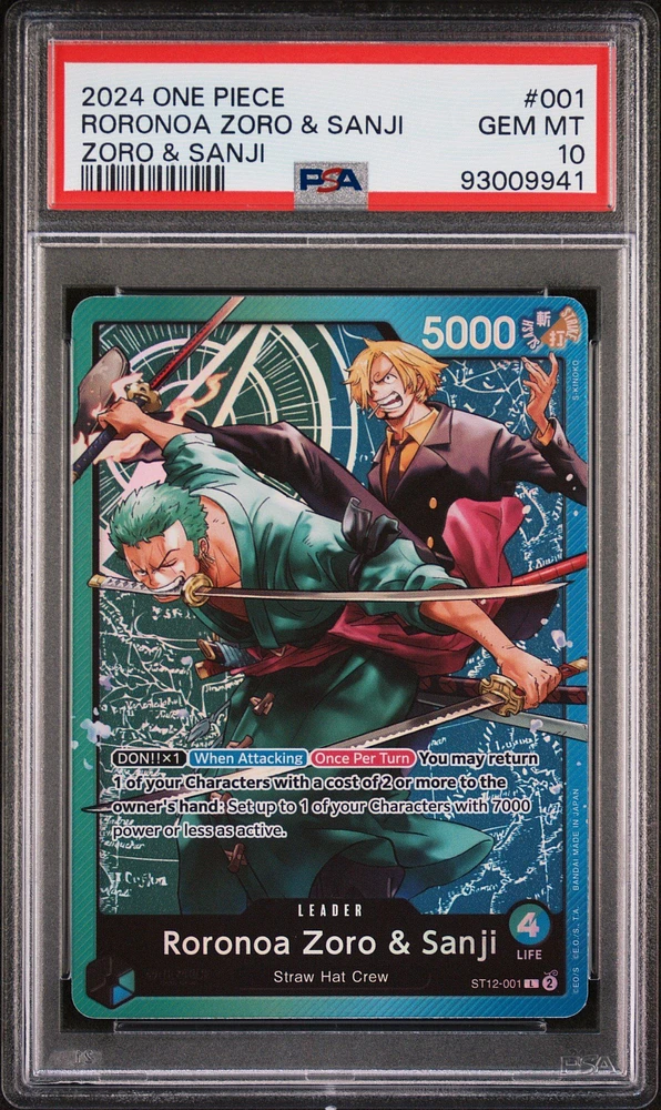 GameStop 2024 One Piece Starter Deck-zoro & Sanji 001 Roronoa Zoro & Sanji PSA 10 | Hamilton Place