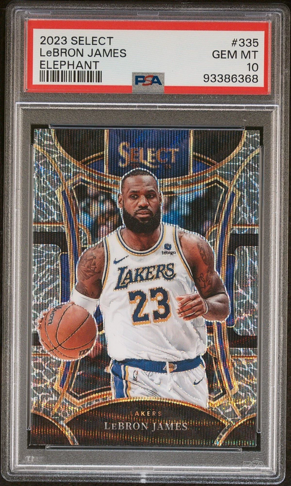 GameStop 2023 Panini Select 335 Lebron James Elephant Prizm GameStop 2023 Panini Select 335 Lebron James Elephant Prizm