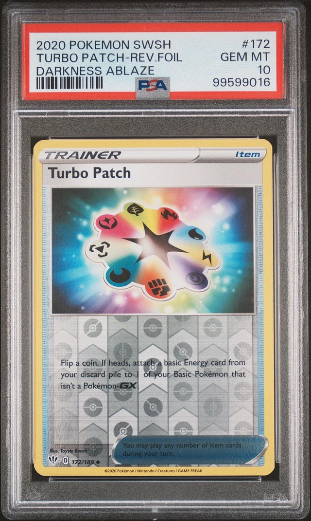 GameStop 2020 Pokemon Sword & Shield Darkness Ablaze 172 Turbo Patch ...