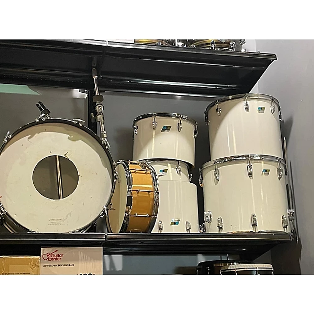 Ludwig Vintage 1970s Ludwig 9 piece EARLY '70S OLIVE BADGE DRUMKIT ...