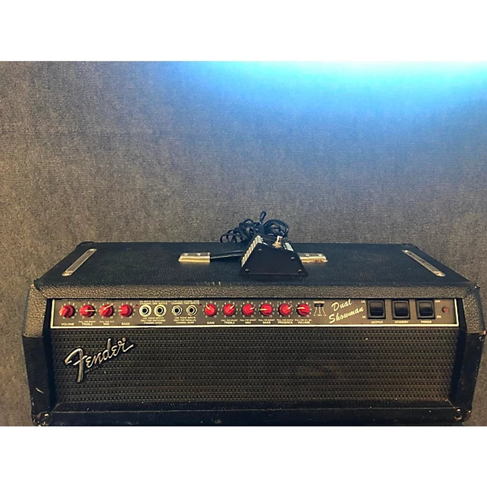 Fender Vintage 1980s Fender Dual Showman Tube Guitar Amp Head ...