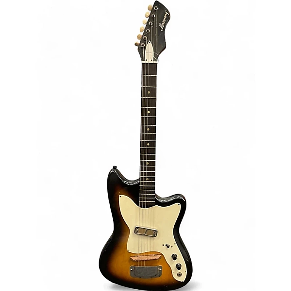 Harmony Used Harmony H14 2 Tone Sunburst Solid Body Electric Guitar ...