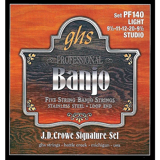 GHS J. D. Crowe Studio Signature 5-String Banjo Strings Light at ...