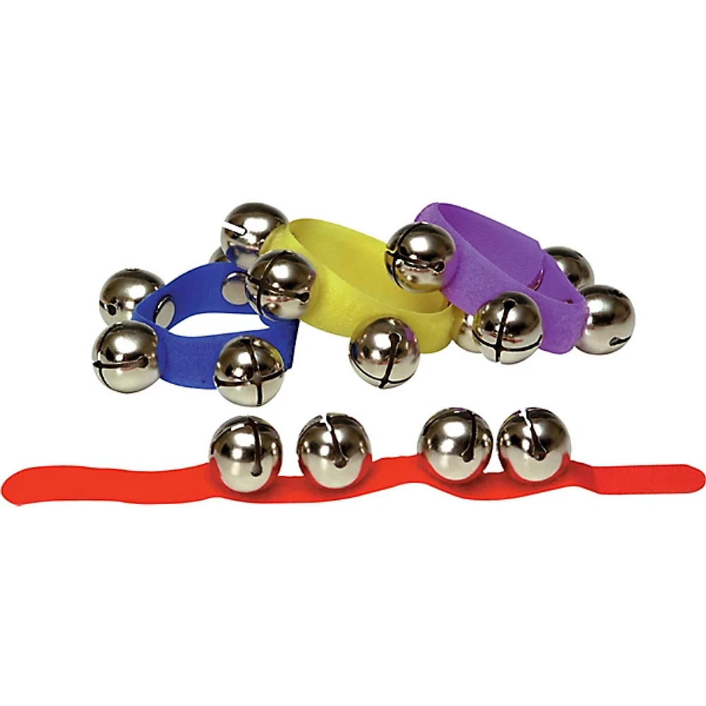Rhythm Band Colored Velcro Wrist and Ankle Bells 12 Pack | Hamilton Place