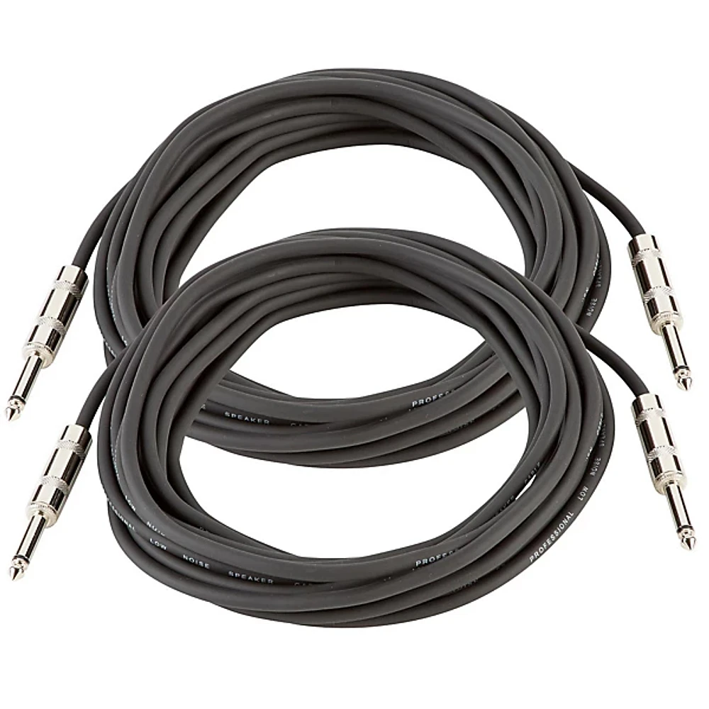 Musician's Gear 16 Gauge Speaker Cable Black 25' 2-Pack | Hamilton Place