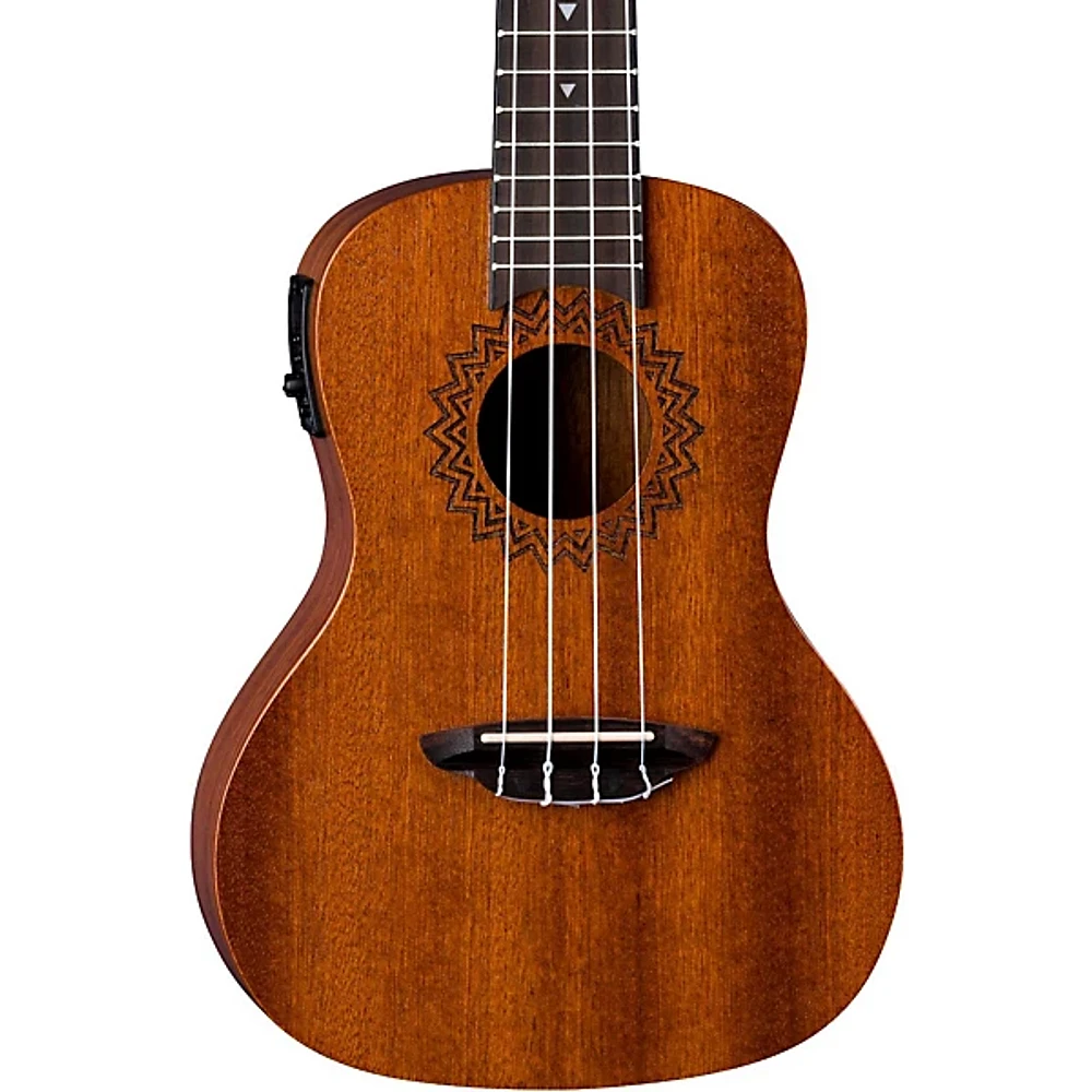 Luna Vintage Mahogany Concert Acoustic-Electric Ukulele Satin Natural ...