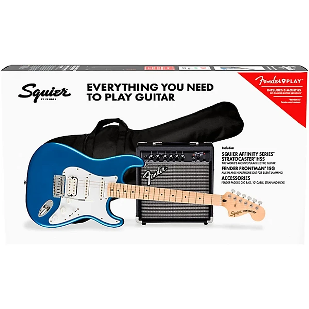 Squier Affinity Series Stratocaster HSS Electric Guitar Pack With ...