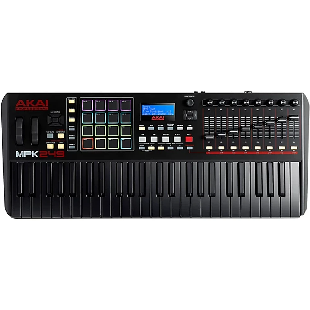 Akai Professional MPK249 49-Key Controller, Black-on-Black | Hamilton Place