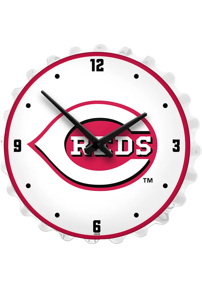 Rally House Cincinnati Reds Lighted Bottle Cap Wall Clock | Liberty Center