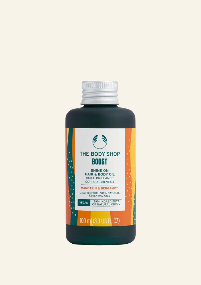 The Body Shop Boost Shine On Hair & Body Oil | Mall of America®
