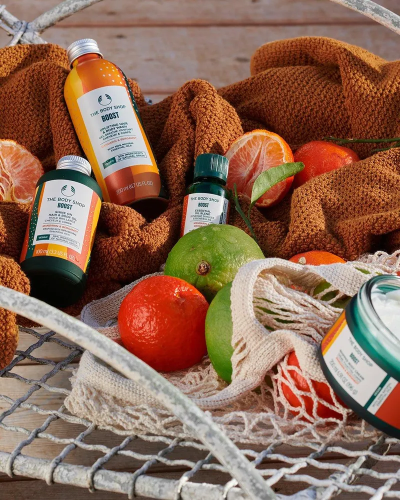 The Body Shop Boost Shine On Hair & Body Oil | Mall of America®