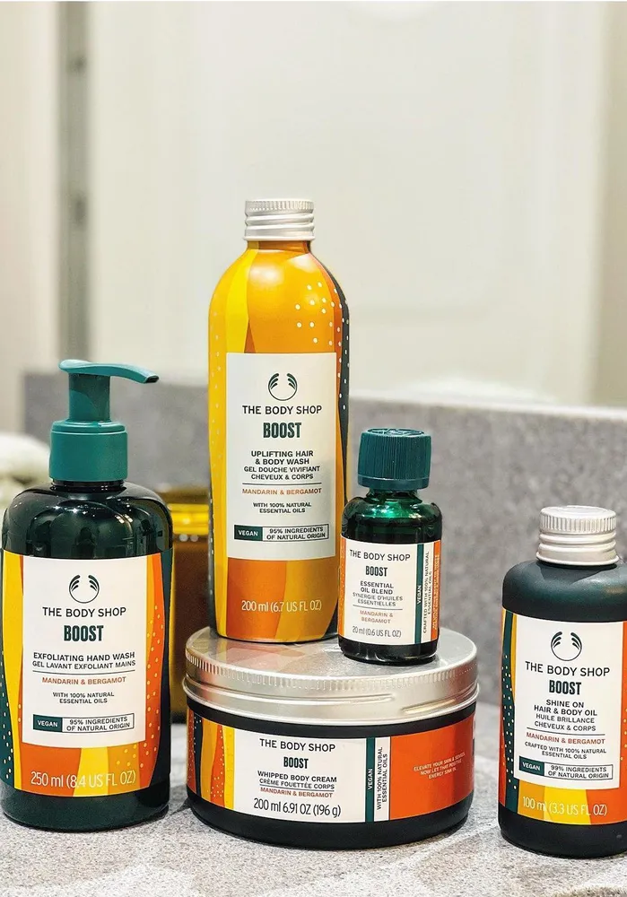 The Body Shop Boost Shine On Hair & Body Oil | Mall of America®