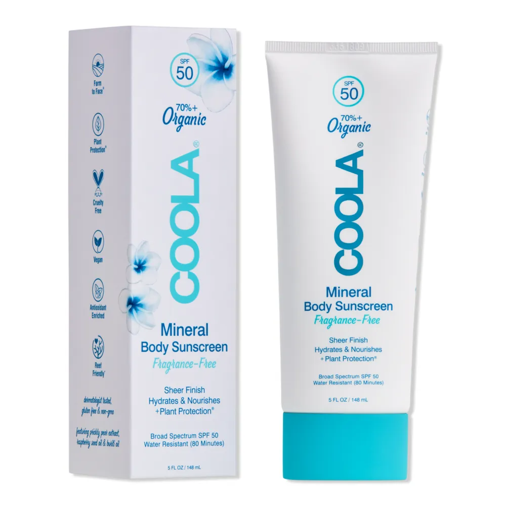 Ulta Beauty COOLA Fragrance-Free Mineral Body Sunscreen Lotion SPF 50 ...