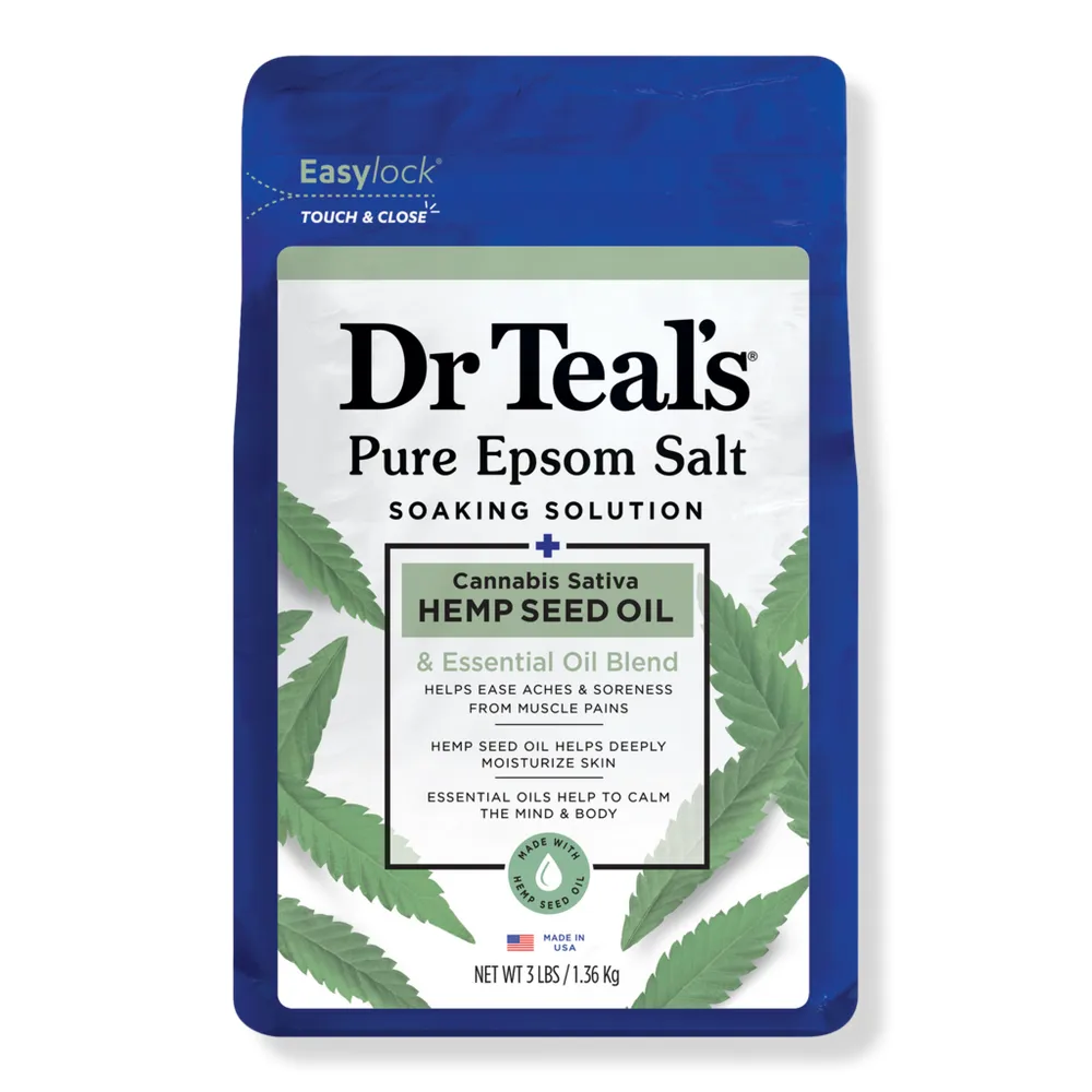 Ulta Dr Teal's Cannabis Sativa Hemp Seed Oil Pure Epsom Salt | Mall of ...
