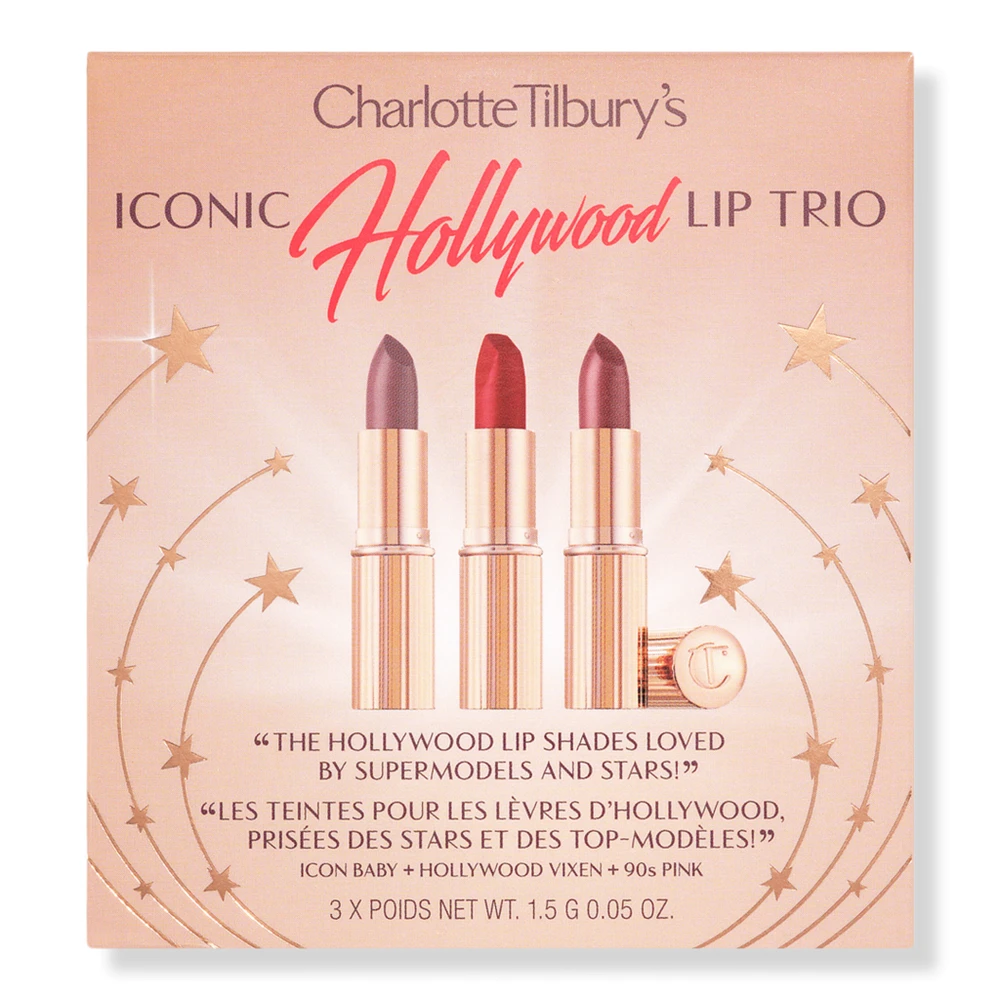 Ulta Beauty Charlotte Tilbury Charlotte’s Iconic Hollywood Lip Trio ...