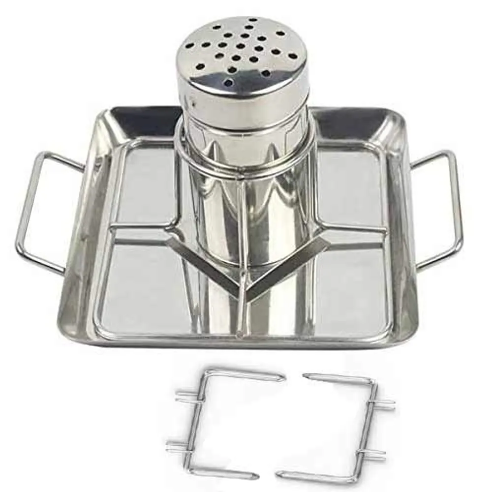 Grill Parts Zone Beer Can Chicken Includes Rack, Canister & Drip Pan ...