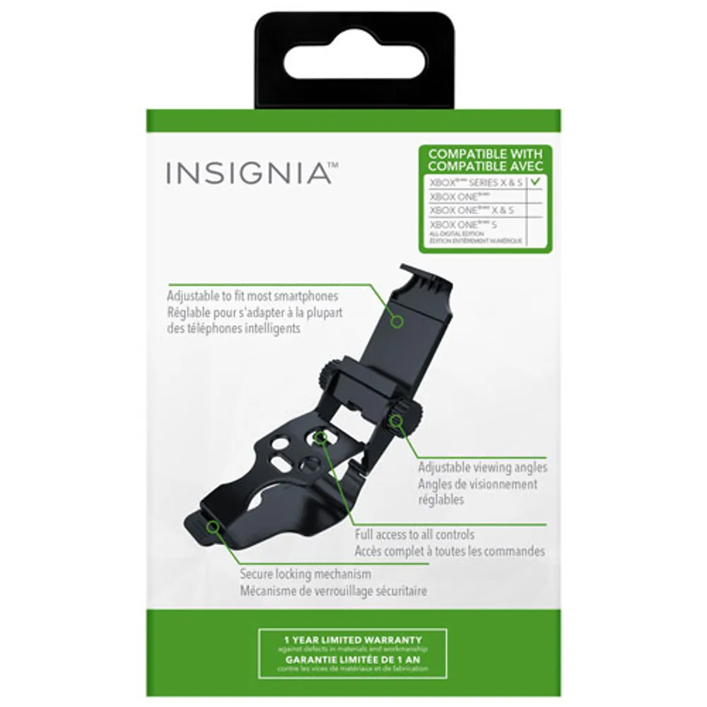 Insignia Xbox Controller Phone Mount Controller Clip - Black ...