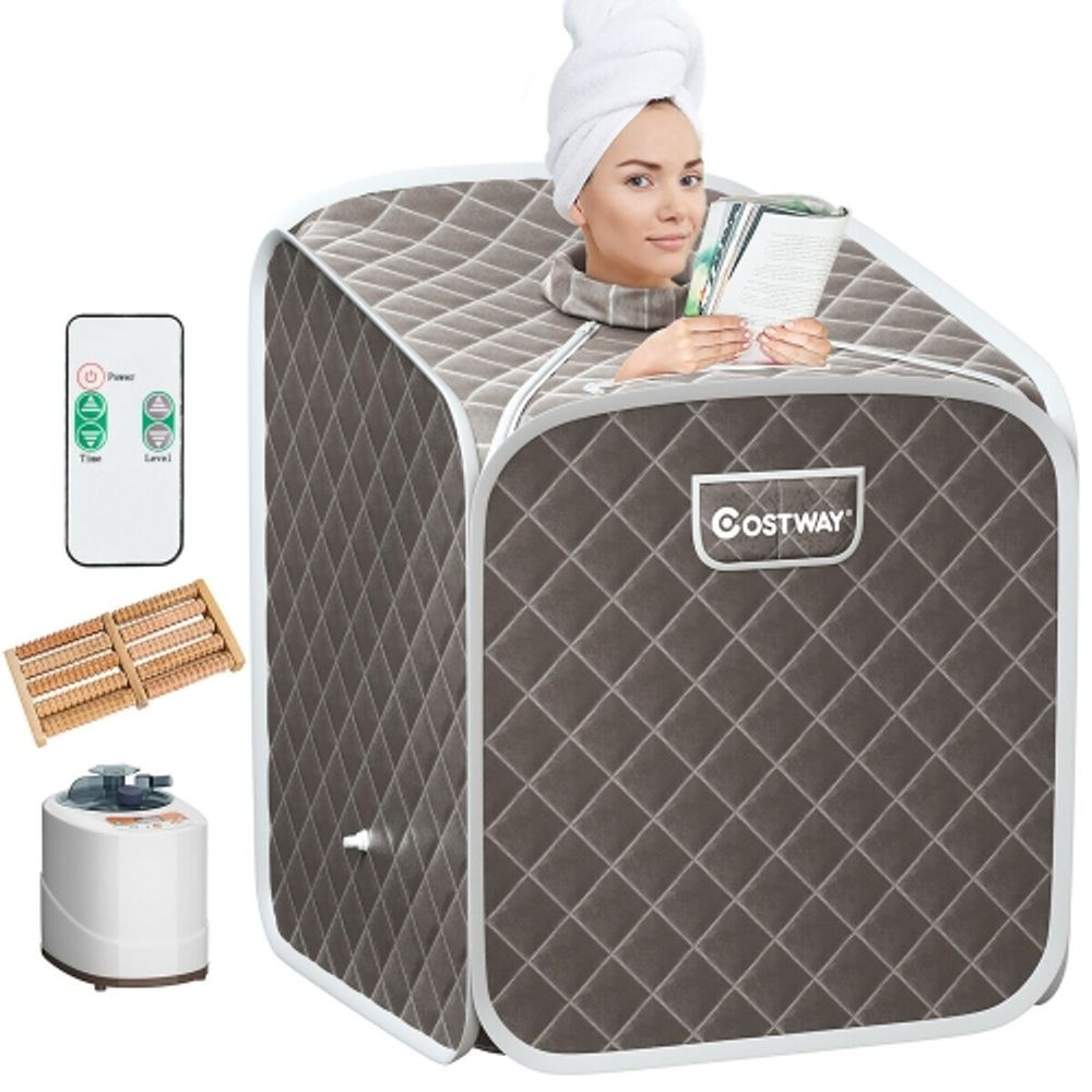 Costway Portable 2L Steam Sauna Spa Tent w/ Chair | Coquitlam Centre