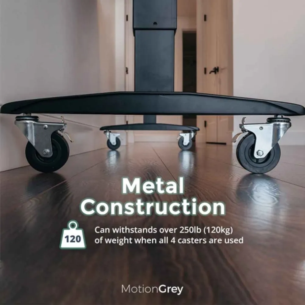 MotionGrey Heavy Duty Lockable Table, Standing Desk Casters (Set of 4 ...