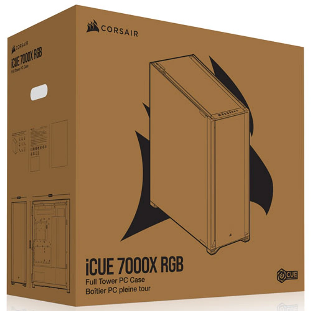Corsair iCUE 7000X RGB Full-Tower ATX Computer Case - Black | Coquitlam ...