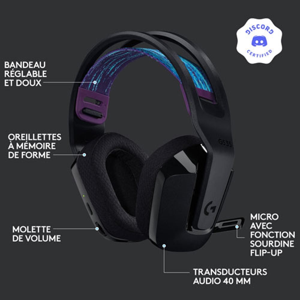 Logitech G535 LIGHTSPEED Wireless Gaming Headset - Black | Coquitlam Centre