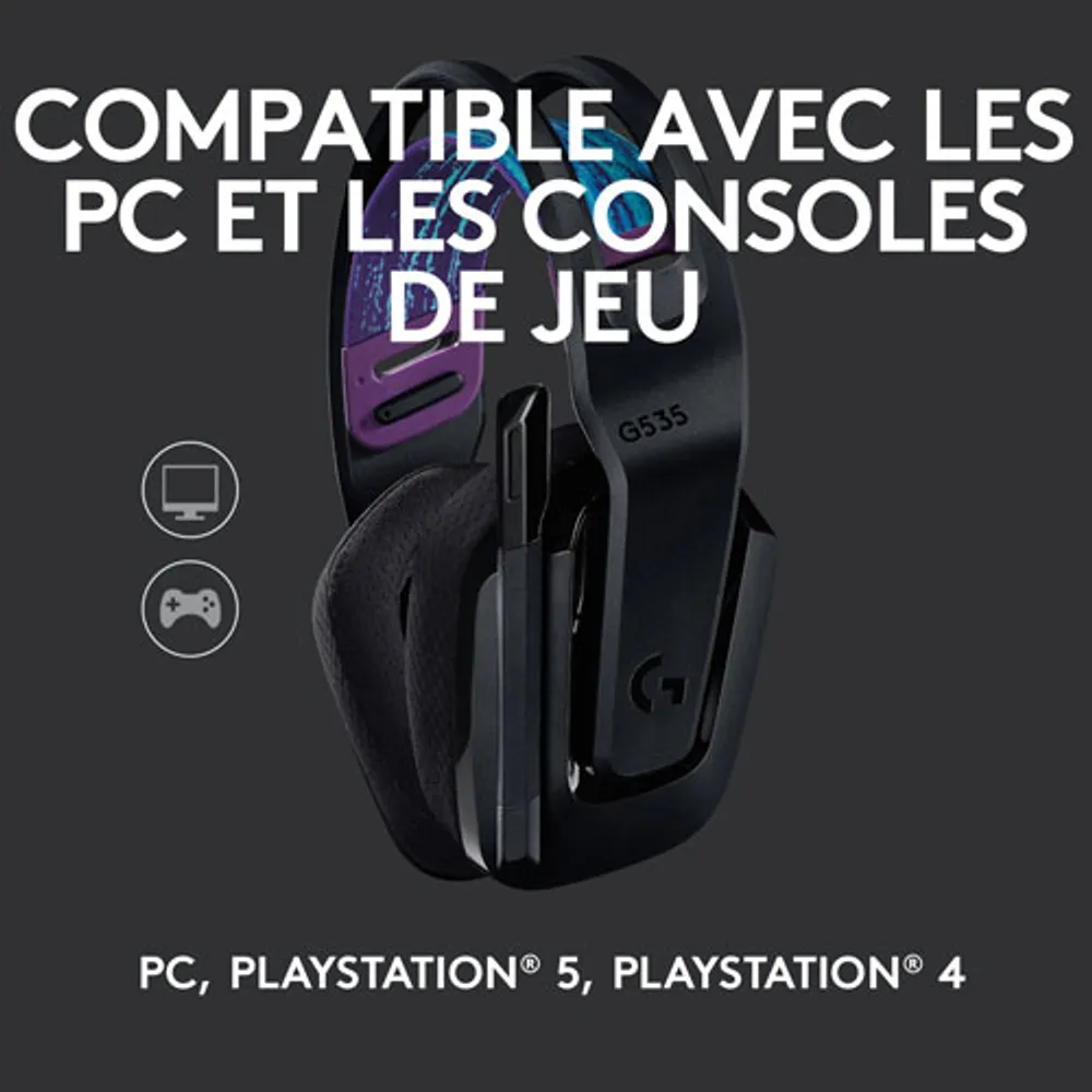 Logitech G535 LIGHTSPEED Wireless Gaming Headset - Black | Coquitlam Centre