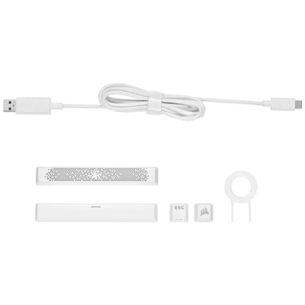 Corsair K65 Mini Backlit Mechanical Cherry MX Speed RGB Silver Gaming ...