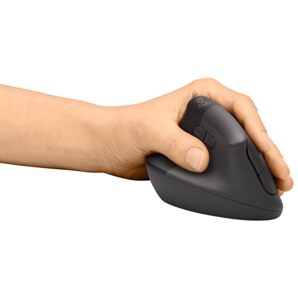 Logitech Lift Left Vertical Ergonomic 4000 DPI Wireless Mouse ...