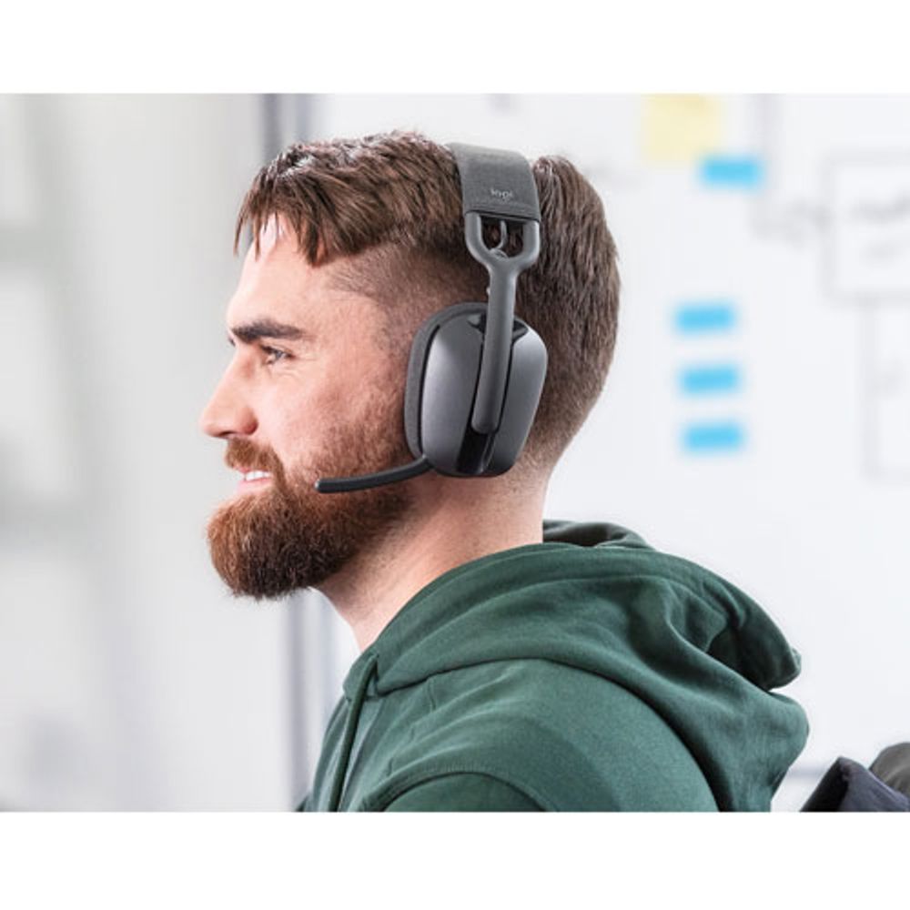 Logitech Zone Vibe 125 Over-Ear Sound Isolating Bluetooth Headphones ...