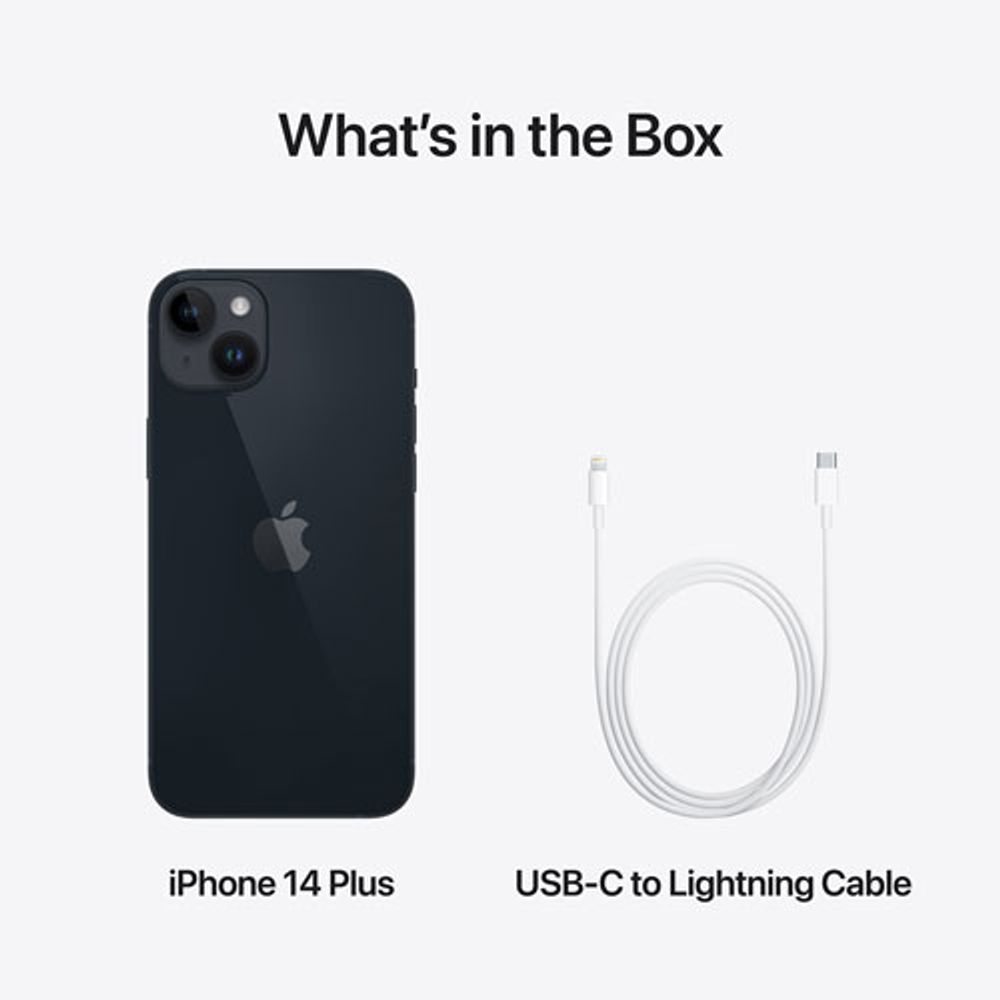 APPLE TELUS Apple iPhone 14 Plus 128GB - Midnight - Monthly Financing ...