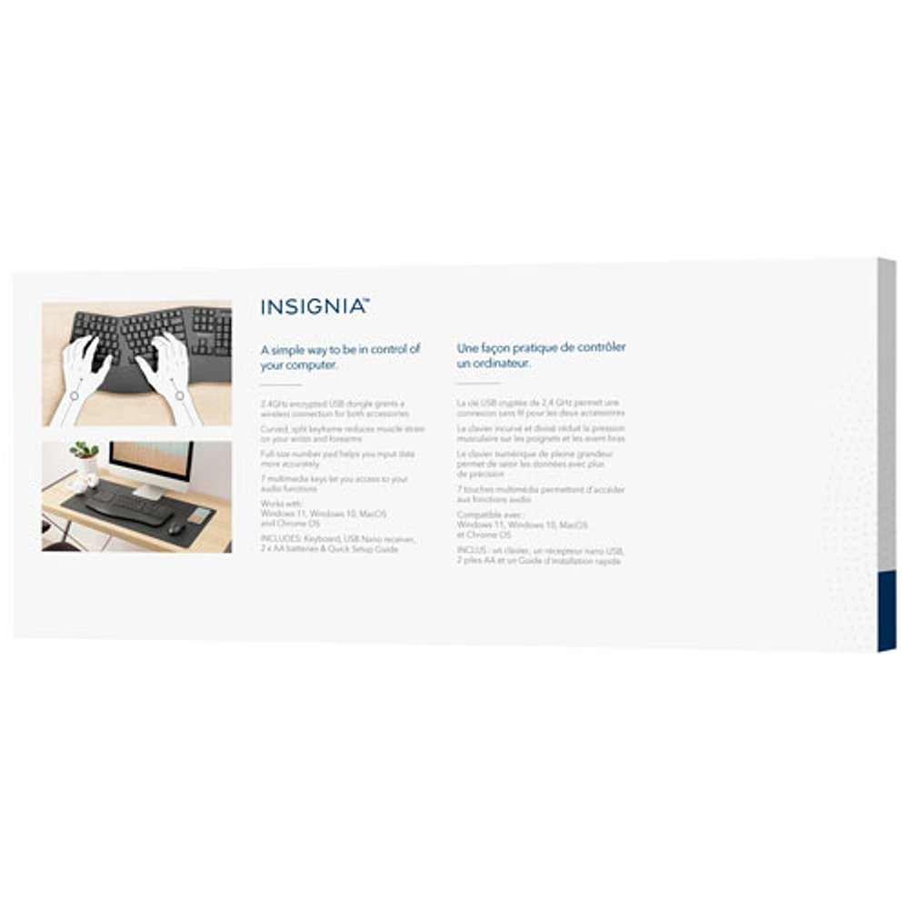 Insignia Wireless Ergonomic Keyboard - Only at Best Buy | Coquitlam Centre