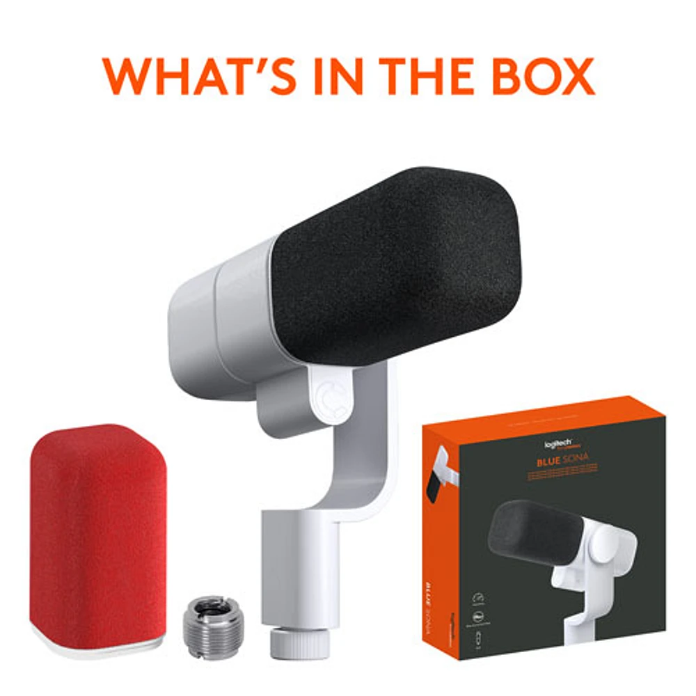 BLUE MICROPHONES Logitech Blue Sona Active Dynamic XLR Broadcast ...
